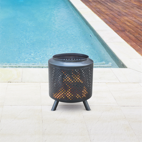 Portable Outdoor Glow Acheron™ Designer Outdoor Fire Pit Firepit Drum ...