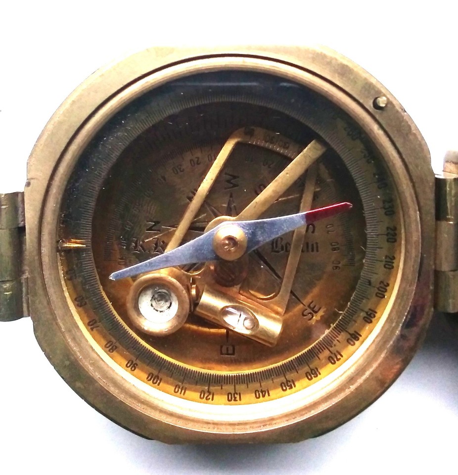 Brass K Koch Berlin Natural Sine Compass | eBay UK