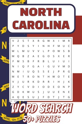 North Carolina Word Search: North Carolina Word Puzzles about NC Foods ...