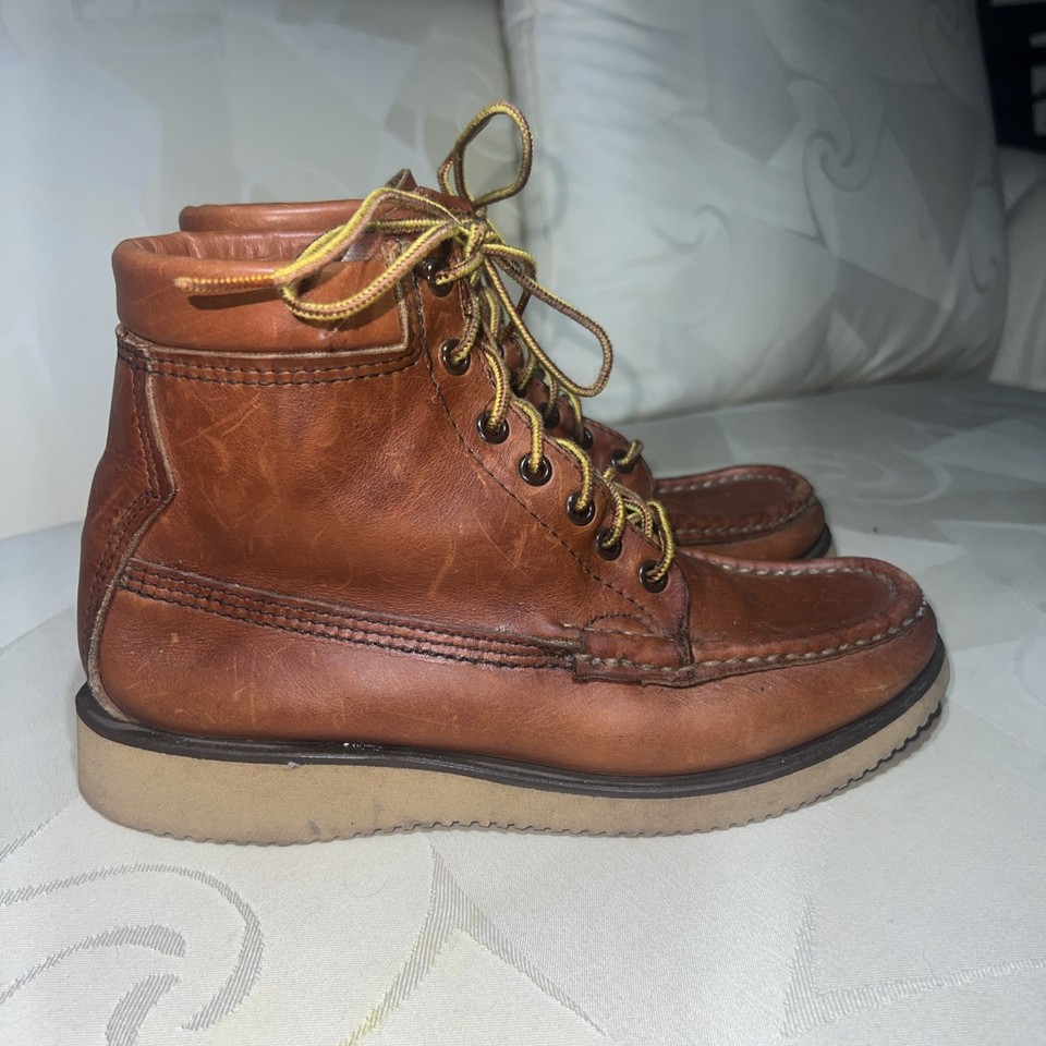Russell Moccasin US6 D Leather Outdoor Boot | eBay