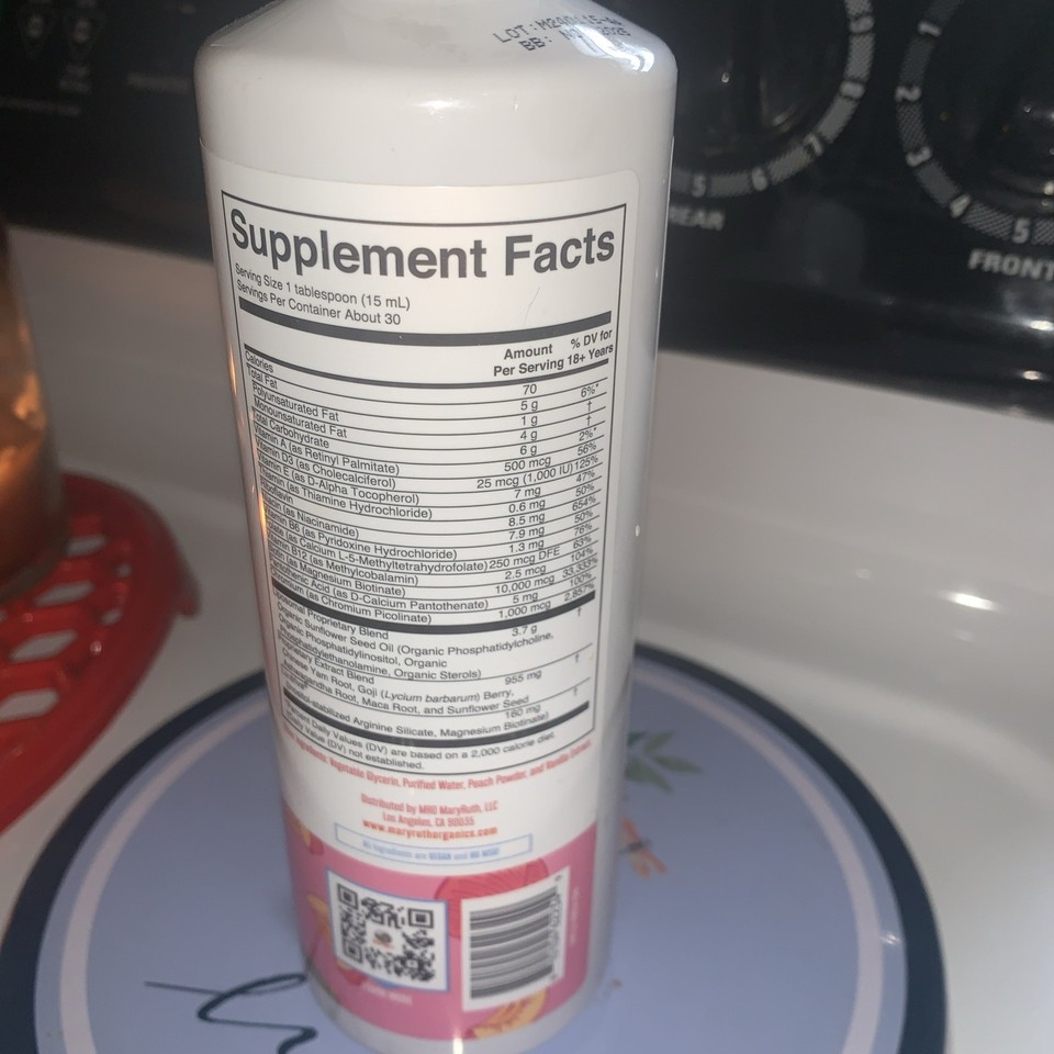 Mary Ruth's Women's Multivitamin + Hair Growth Liposomal - Peach 15.22 ...