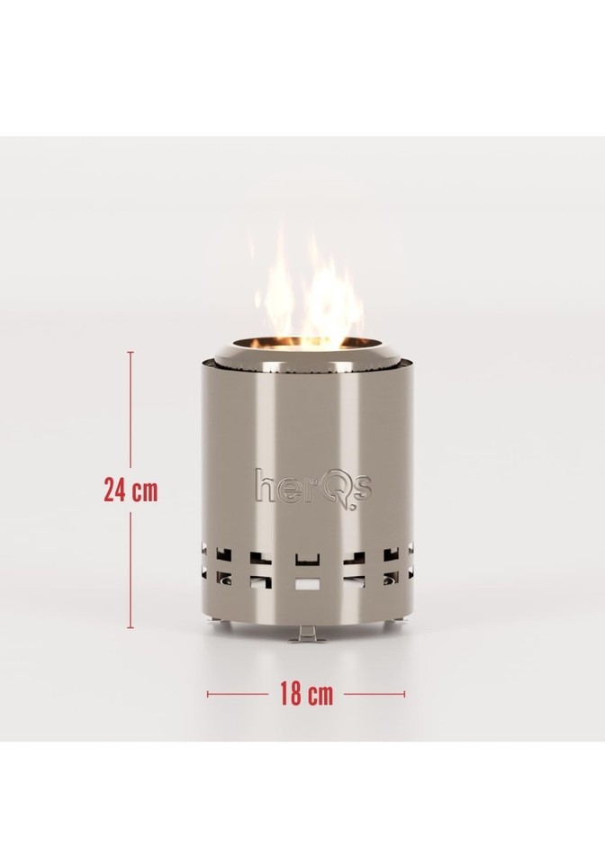 Smokeless Firepit, Smokeless Fire Pit for Outdoors Camping Garden BBQ ...