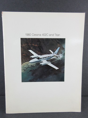 1980 Cessna 402C and Titan Aircraft Sales Brochure - Twin Engine Plane ...