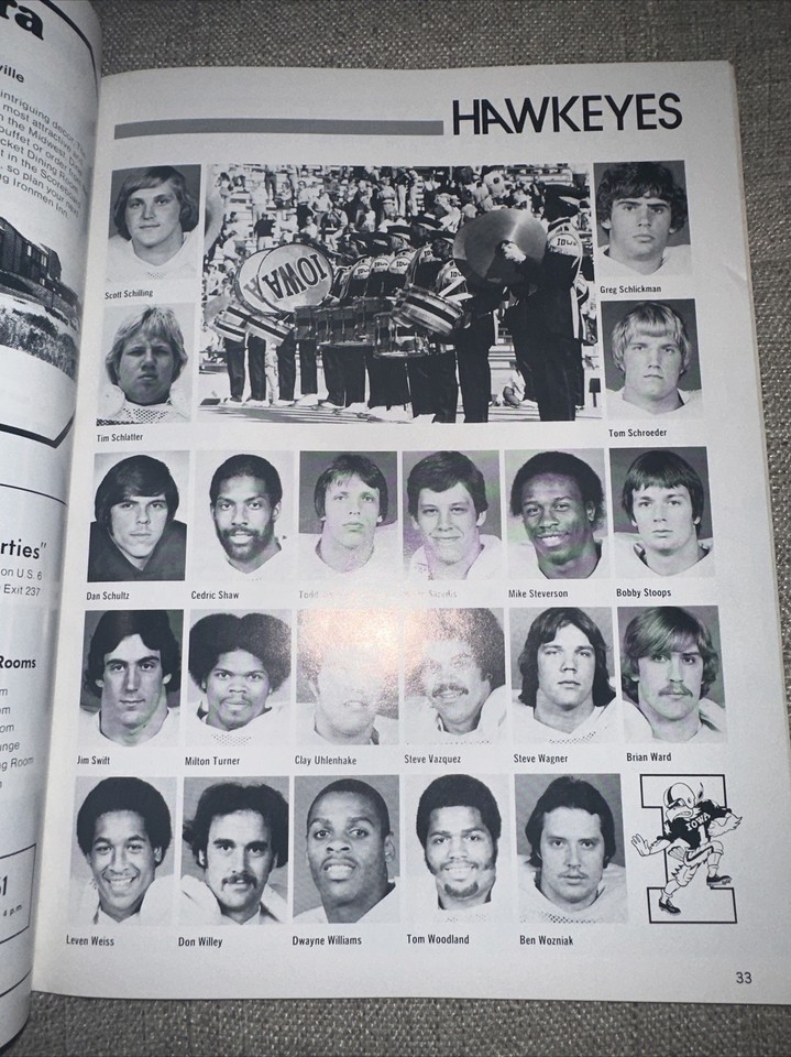 1978 Iowa Hawkeyes vs Iowa State Cyclones Football Program + 2 Ticket ...