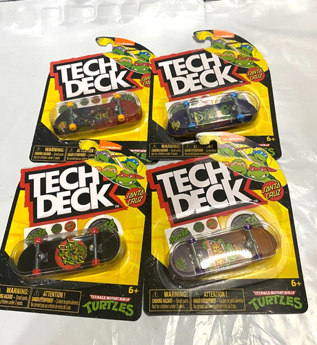 Tech Deck Santa Cruz Teenage Mutant Ninja Turtles Complete Set Of 4 or ...