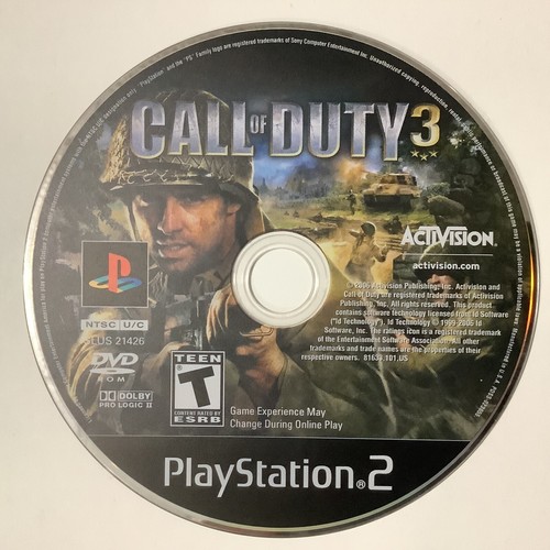 Call of Duty 3 Black Label PS2 Sony PlayStation 2 Disc Only | eBay