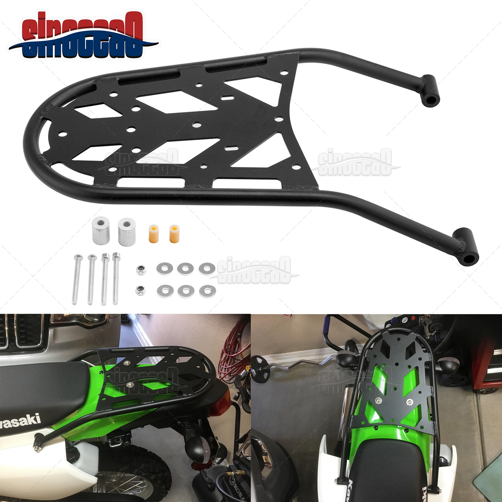 Rear Luggage Rack Tail Storage Carrier For 2009+ Kawasaki KLX250S ...