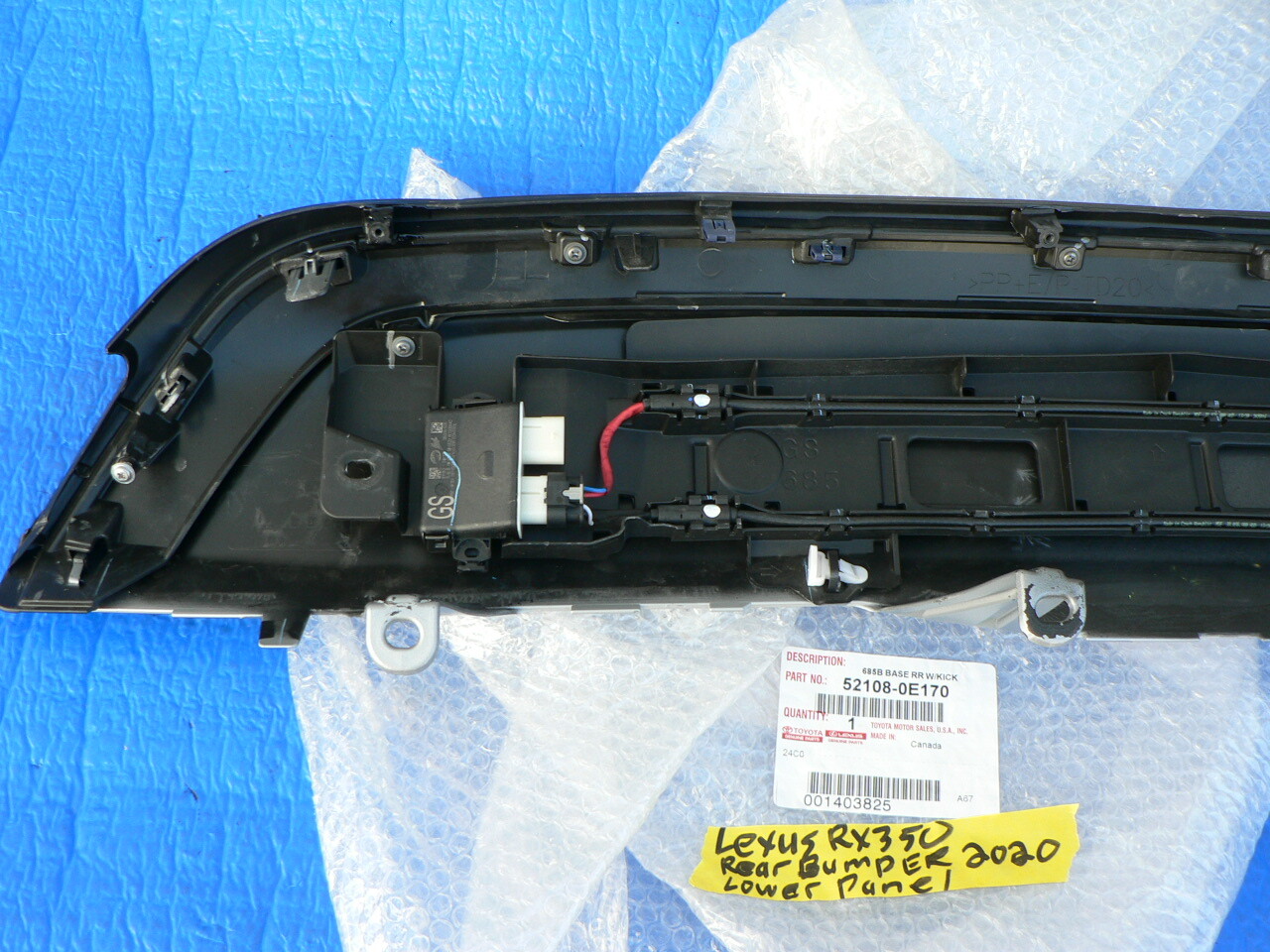 2019-2021 LEXUS RX350 REAR BUMPER LOWER VALENCE 5108-0E170 OEM#E0342 ...