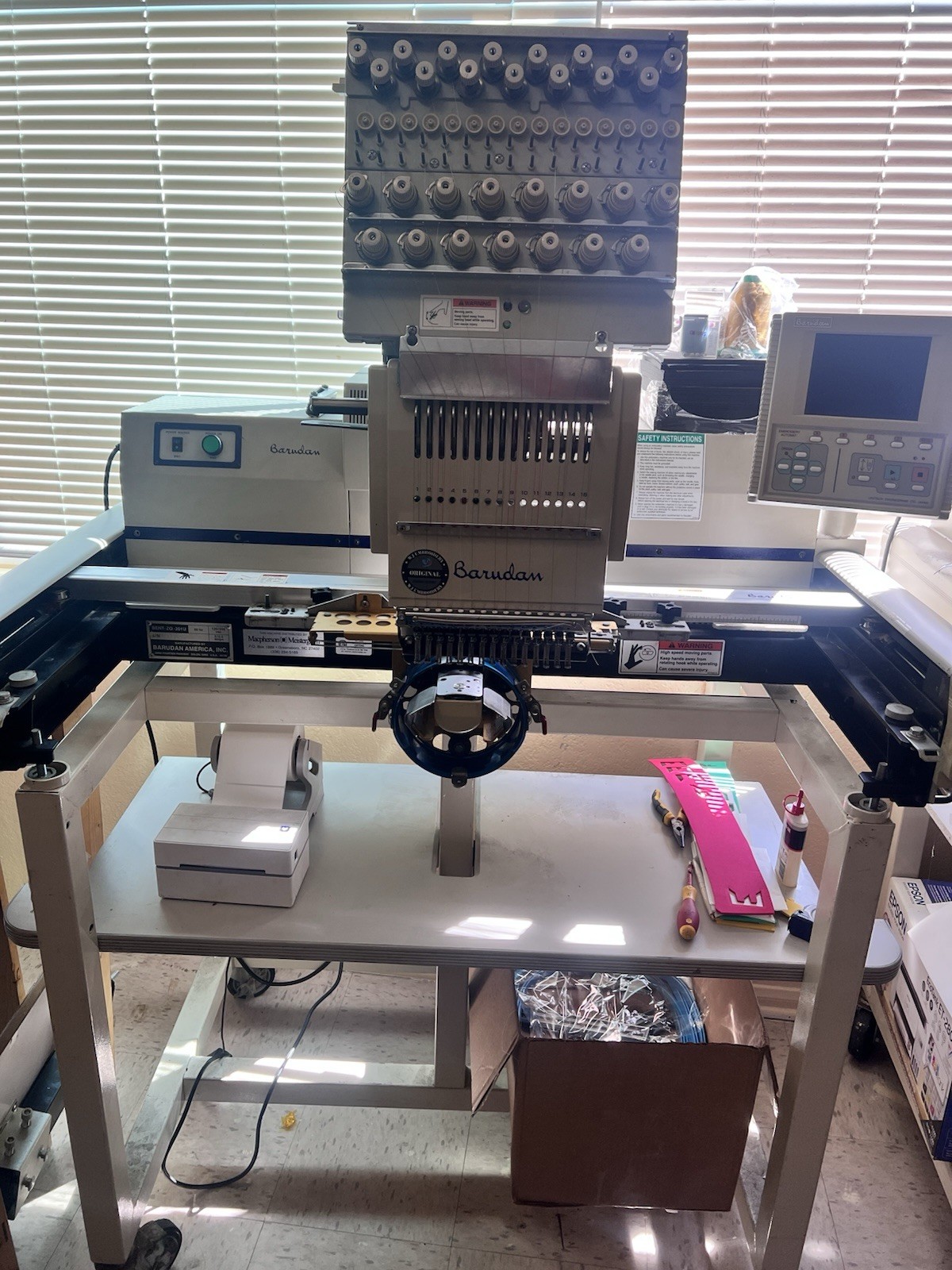 Barudan Embroidery Machine Hat Cap Frame Refurbished | eBay