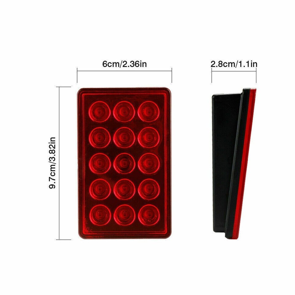 Brand New LED 3rd Brake Light Motorcycle ATV Trucks Red/black ABS ...