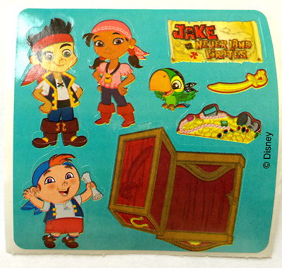 10 MYO Disney Junior Jake and the Netherland Pirates Stickers Party ...