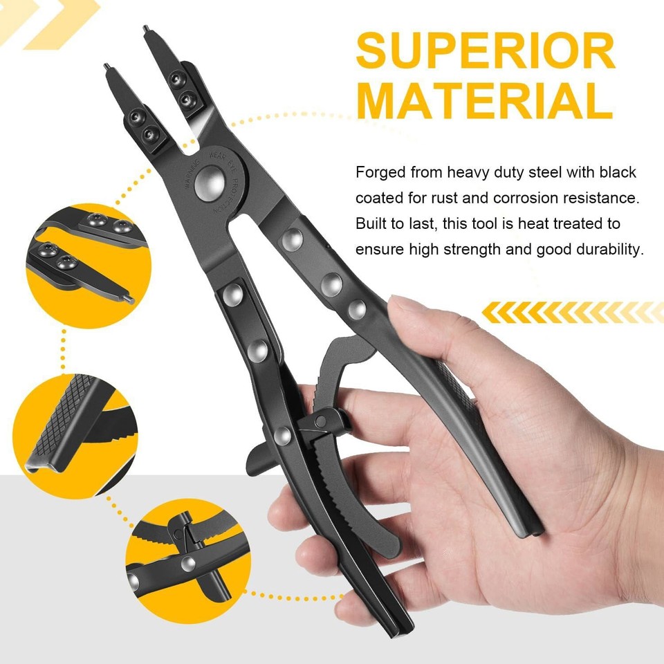 Heavy Duty Spindle Snap Ring Pliers Tools 38700 for Ford SD Super Duty ...