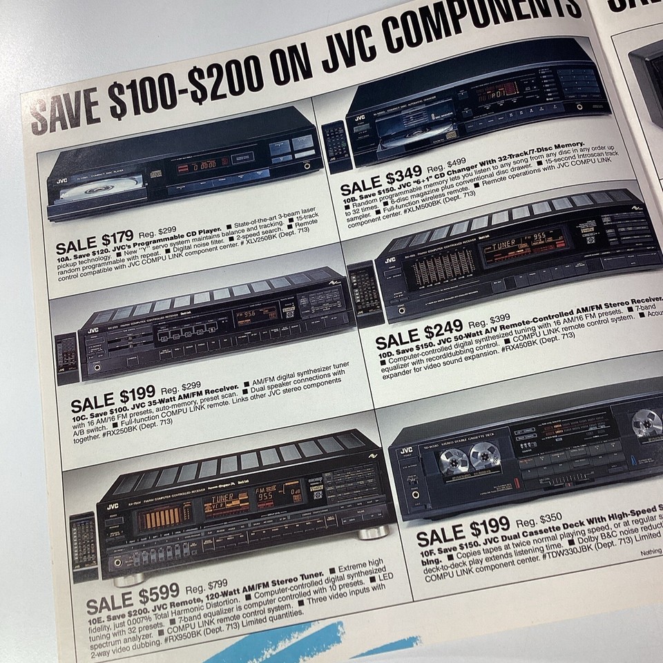 Electronics Catalog Miami Florida Burdines 1988 Mitsubishi Sony Casio Sharp JVC | eBay