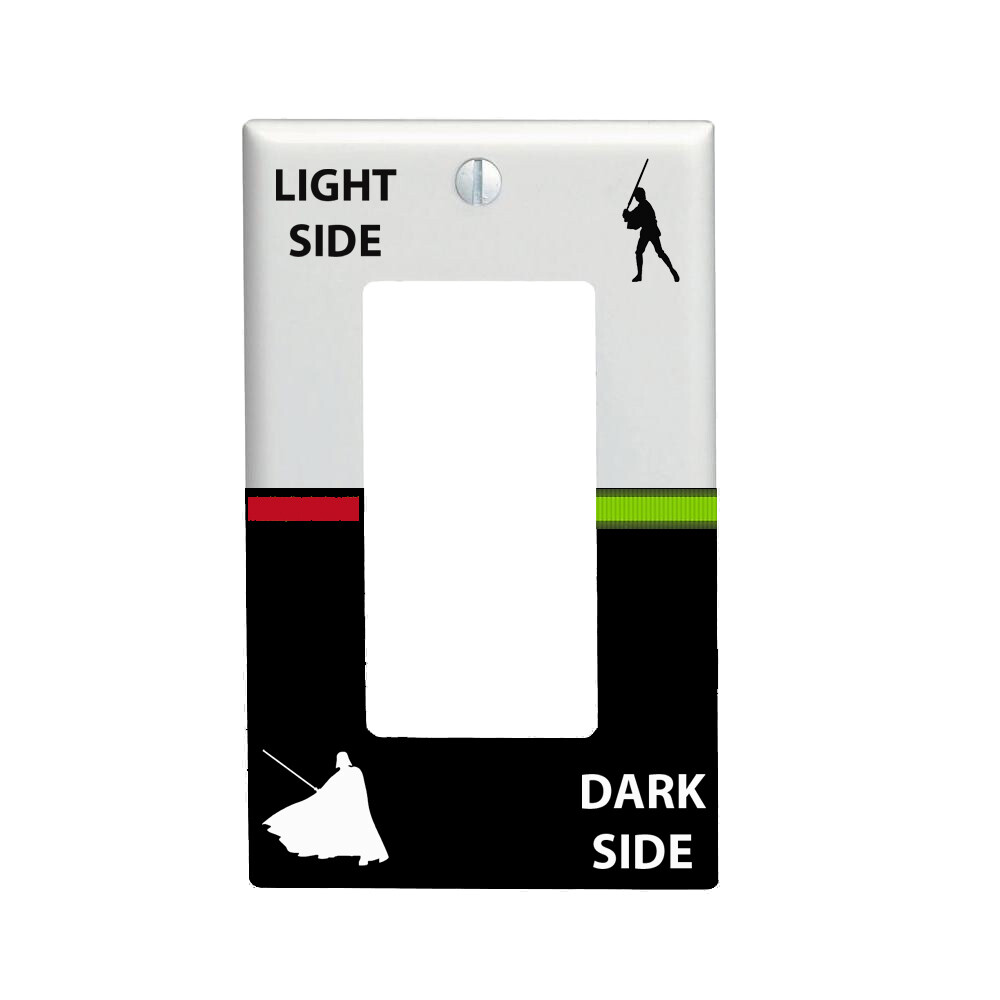 Light Side, Dark Side, Star Wars Light Switch Cover, Home Décor, Night ...