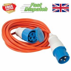 Caravan Camping Camper Mains Electric Hookup Cable 5m 16 Amp | eBay
