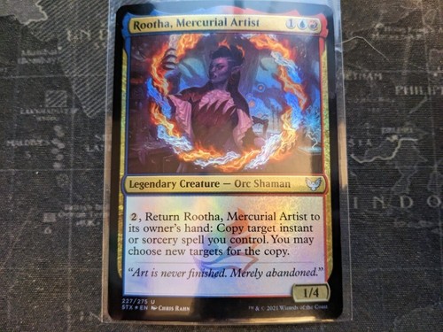 MTG Magic: The Gathering FOIL Rootha, Mercurial Artist STX Strixhaven ...