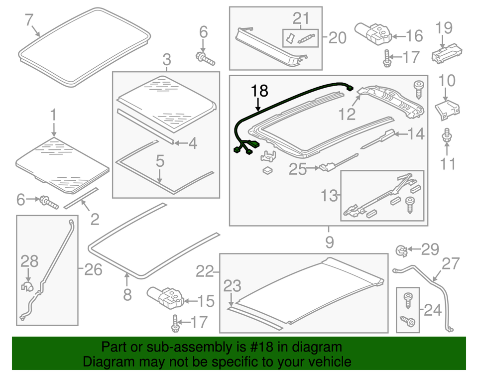 Genuine Volkswagen Wire Harness 7P0-971-648 | eBay