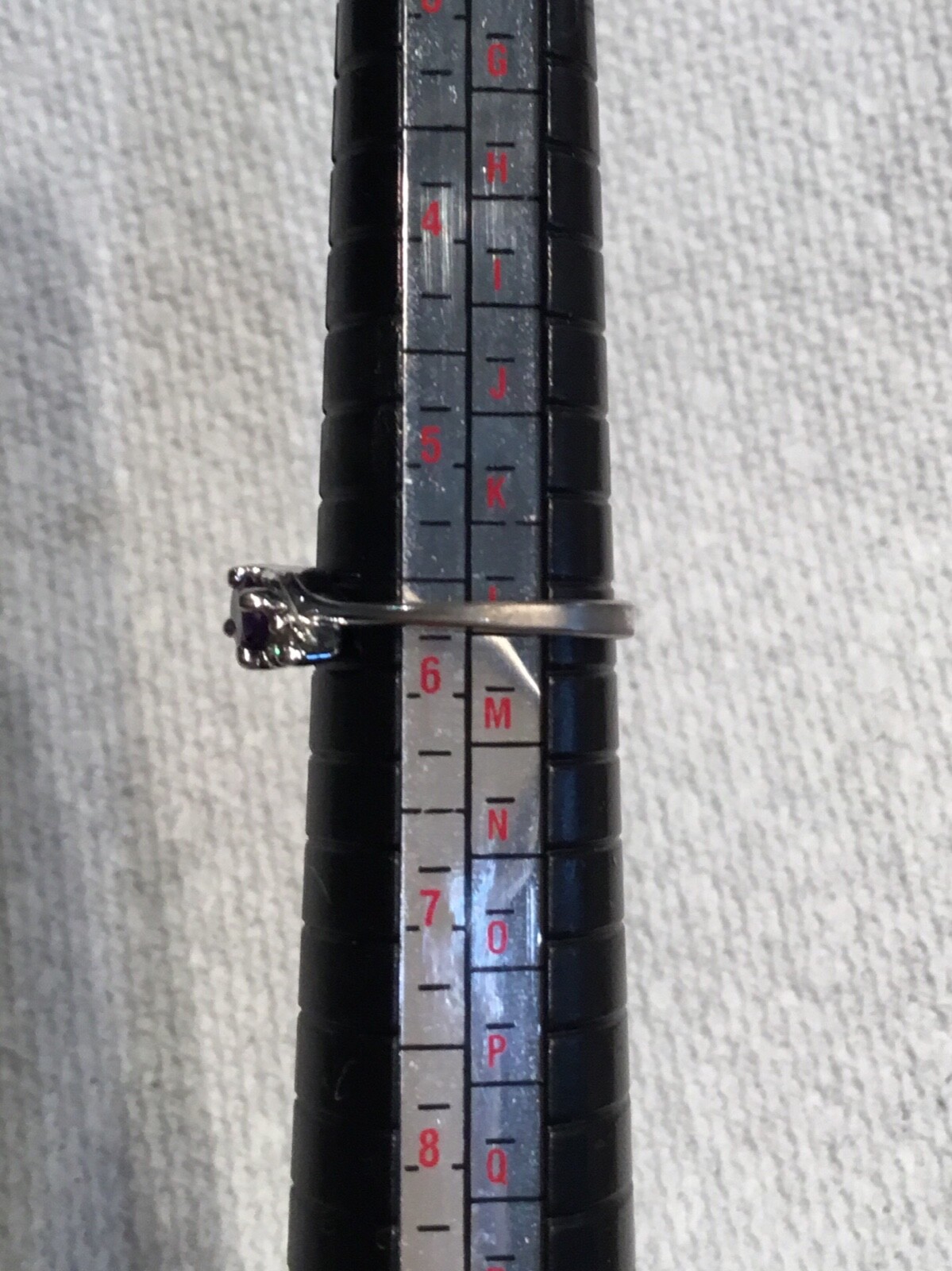 Sterling Silver Lavender CZ Ring Signed RSC 925 Size 5.75 D65 | eBay