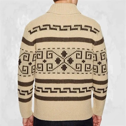 The Dude Sweater Big Lebowski Cardigan Zip Up Knit Jeffery Adult Movie ...