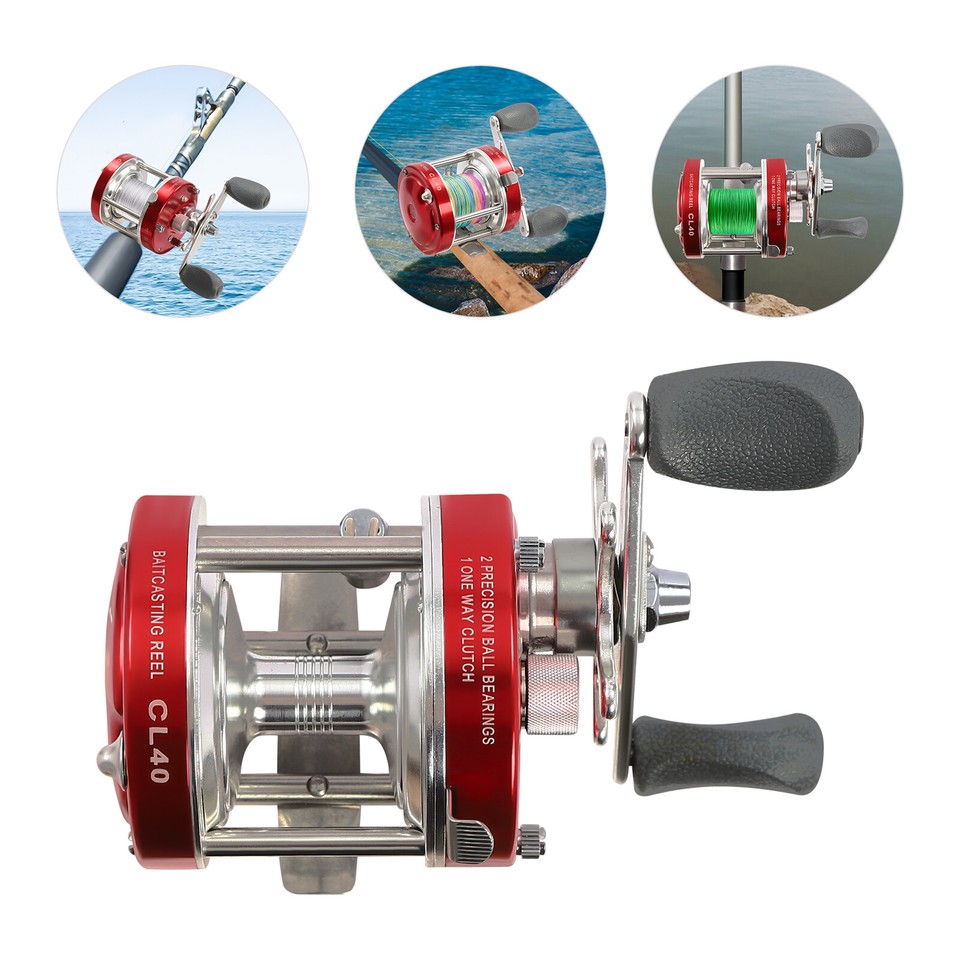 Conventional Reel Round Baitcasting Reel for Catfish, Baitcasting ...