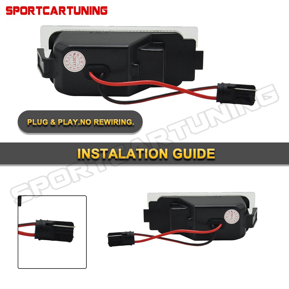 For 2008-2012 Ford Escape 2007-2014 Edge Full LED License Plate Light ...