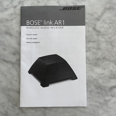 Bose Link AR1 Owner’s Guide Manual | eBay
