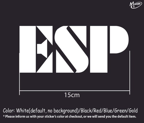 ESP Stickers Decals Wall 15cm Reflective Guitar Business Signs Best ...