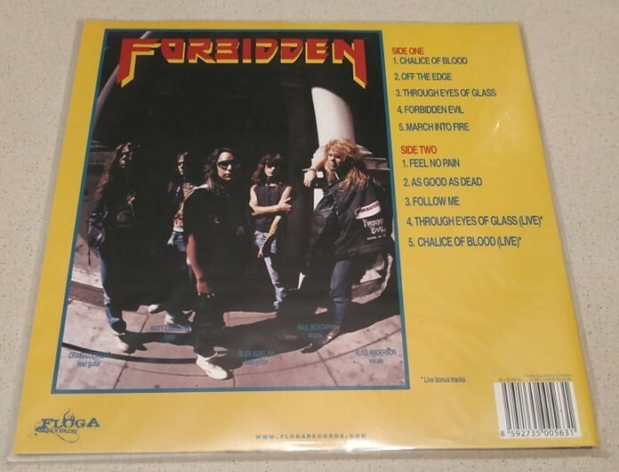 FORBIDDEN ‎– Forbidden Evil, RARE Limited Edition BLUE Vinyl, Reissue ...