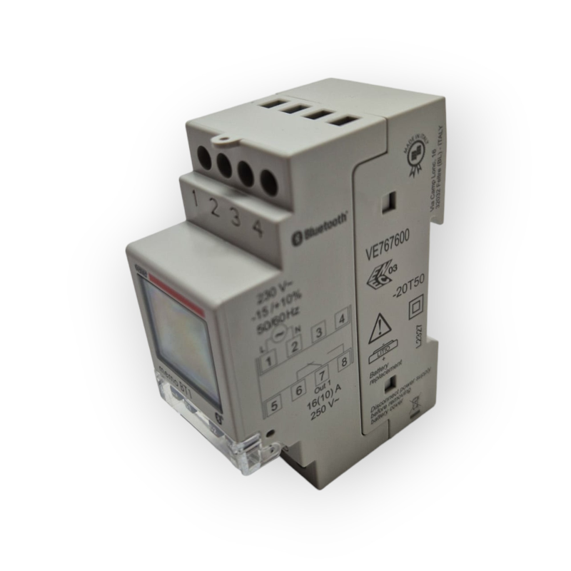 COMMUTATEUR HORLOGE NUMÉRIQUE ASTRONOMIQUE VEMER 1C MEMO BT1 VE767600 ...