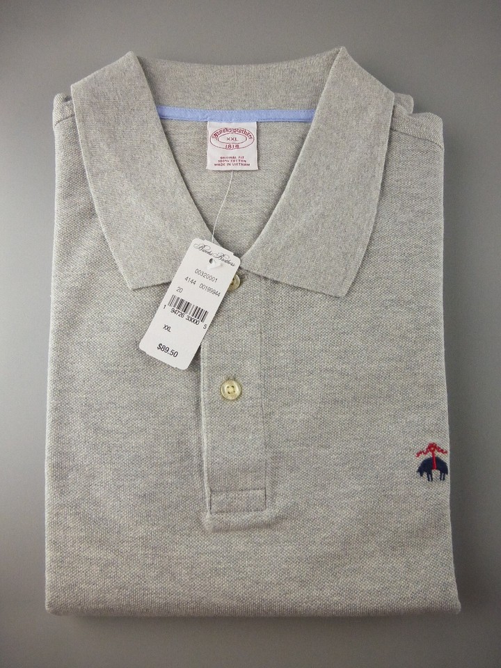 BROOKS BROTHERS POLO SHIRT 1818 Men's Pastel Colors ORIGINAL Fit XL 2XL ...