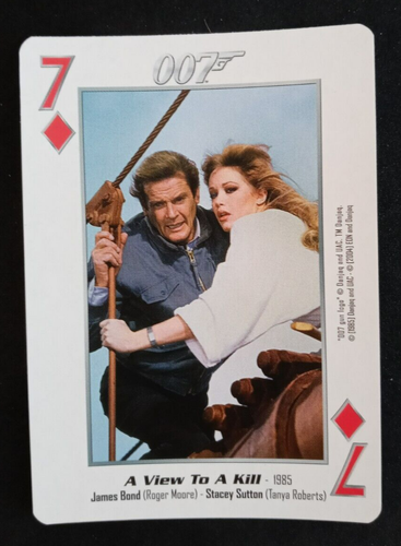 2002 James Bond 007 Movie Playing Card Films 11-19 7 Diamonds | eBay