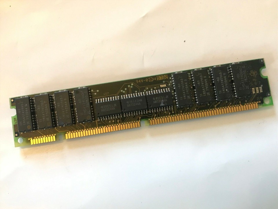 32MB EDO DIMM 168-pin 3.3V 60NS BUFFERED TM4EC64BJB-60 TEXAS INST ...