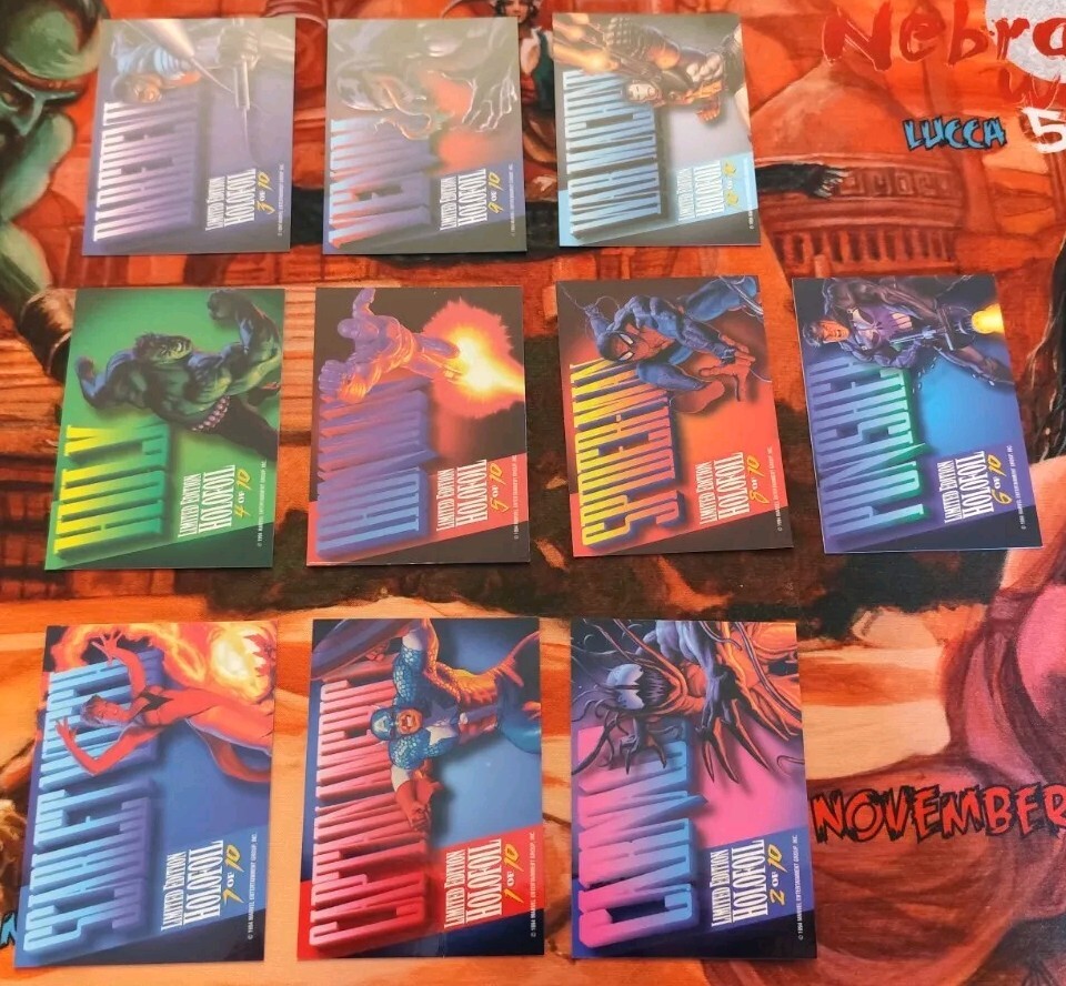 Marvel Masterpieces 1994 Holofoil Silver Set Complete MM Cards | eBay