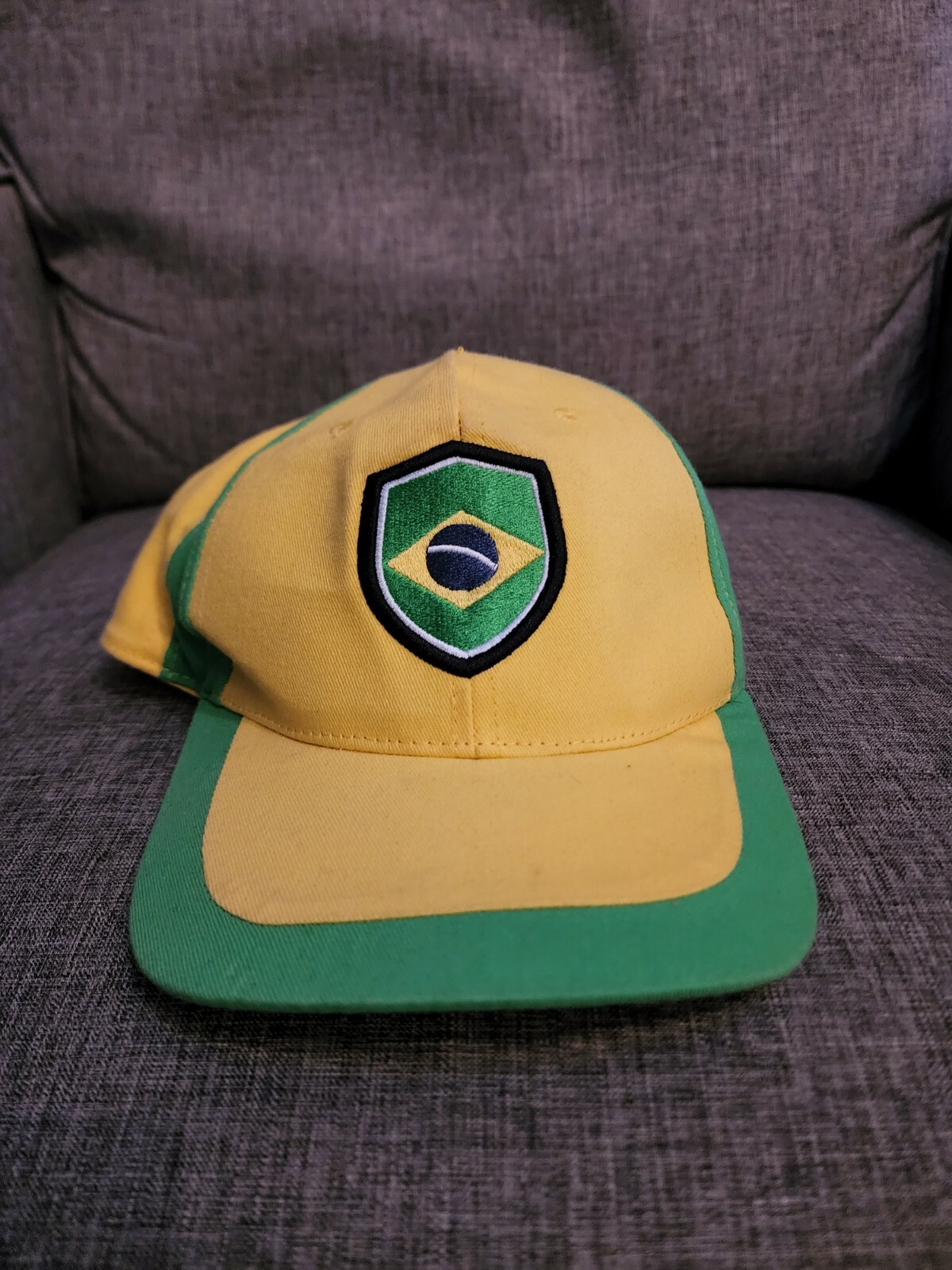 Vintage Brazil FIFA World Cup Snapback Hat Cap Retro … - Gem
