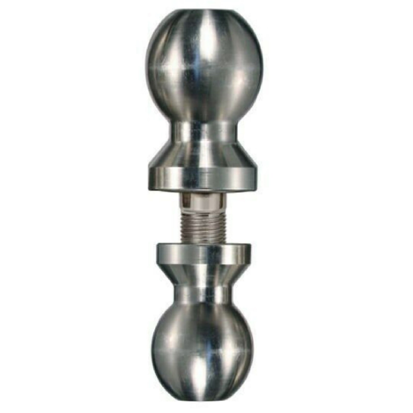 Trimax Chrome Double Sided Trailer Hitch Tow Ball 2" & 2-5/16" Towing ...