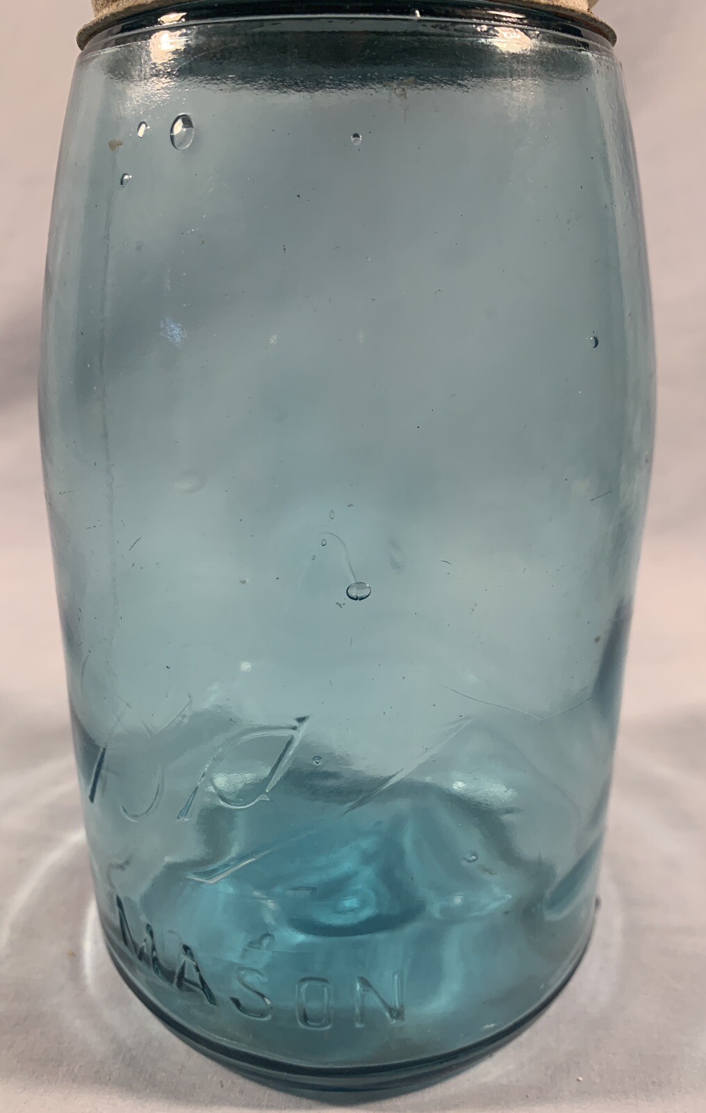 Vintage Blue/Aqua BALL MASON JAR w/Error (One 'L' Mistake), Quart, TX 2 ...