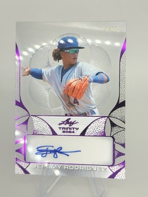 2024 Leaf Trinity Jeremy Rodriguez Clear Auto Autograph /10 New York ...