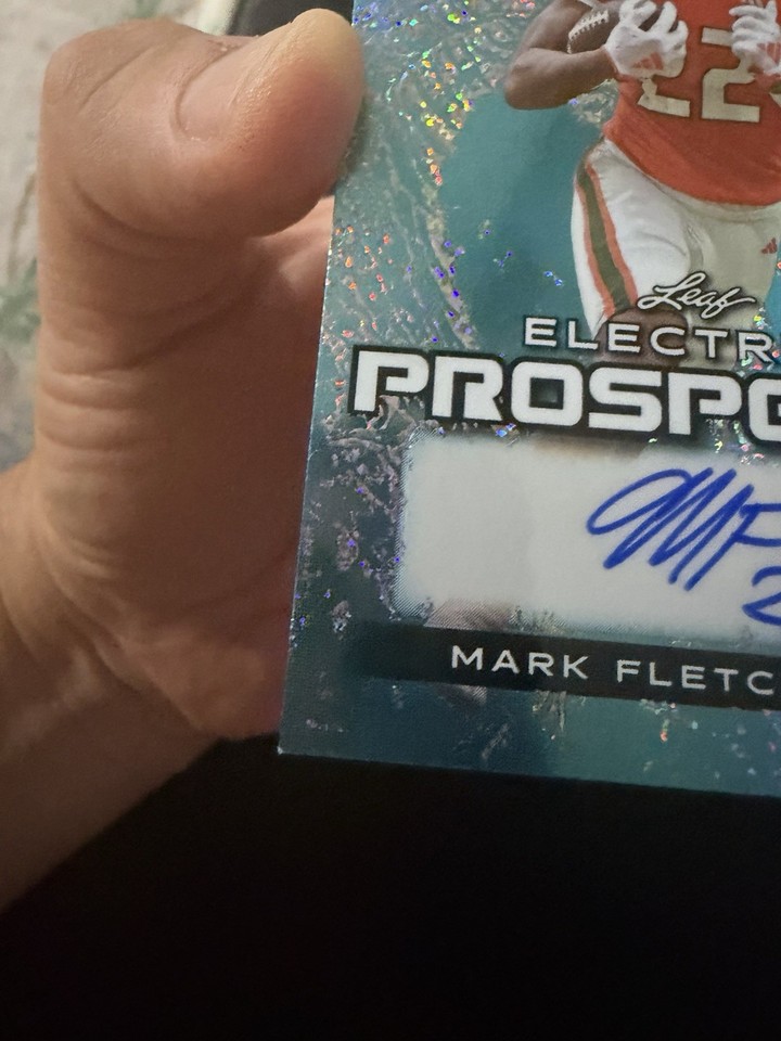 2024 Leaf Electrum Sparkle Platinum Mark Fletcher 6/6 | eBay