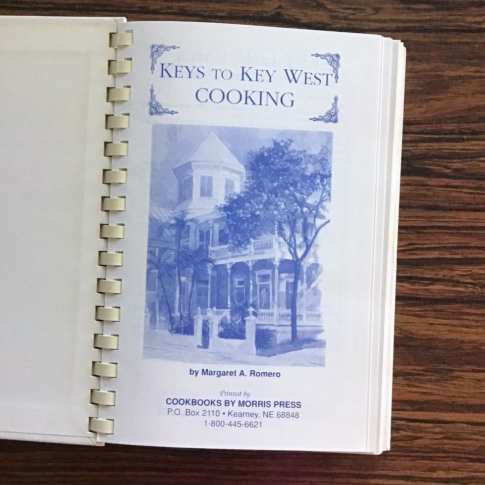 Vtg 1992 Cookbook Key West Florida Local recipes Margaret Margo Romero ...