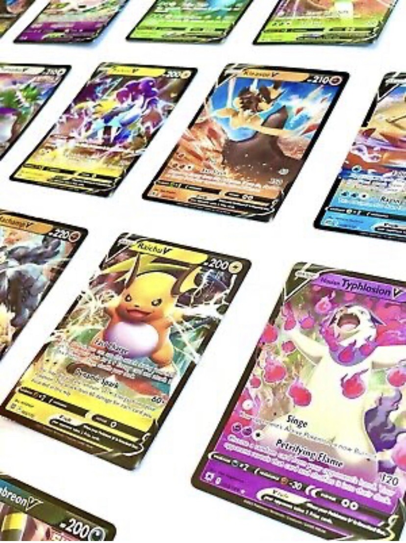 Pokemon Card Lot 10 Official TCG Cards Ultra Rare EX/GX/V + Pokemon Card Lot 10 Official TCG Cards Ultra Rare EX/GX/V +