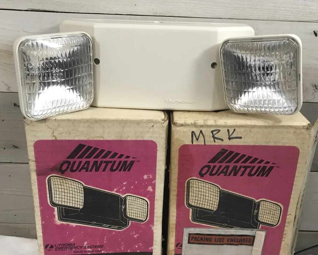Battery Powered Emergency Lighting Unit Quantum Lithonia 6ELM2 NEW Old ...