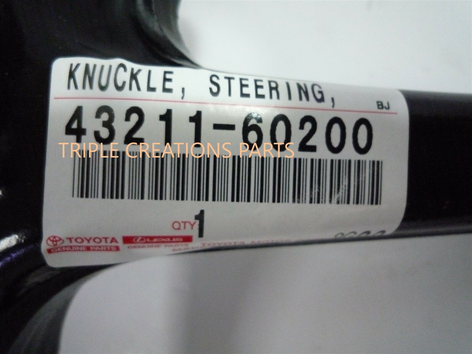 43211-60200 GENUINE TOYOTA OEM KNUCKLE, STEERING, RH 4321160200 | eBay