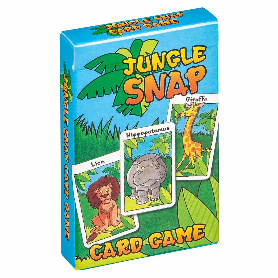 Children's Traditional Card Games - Happy Families Jungle Snap Donkey ...