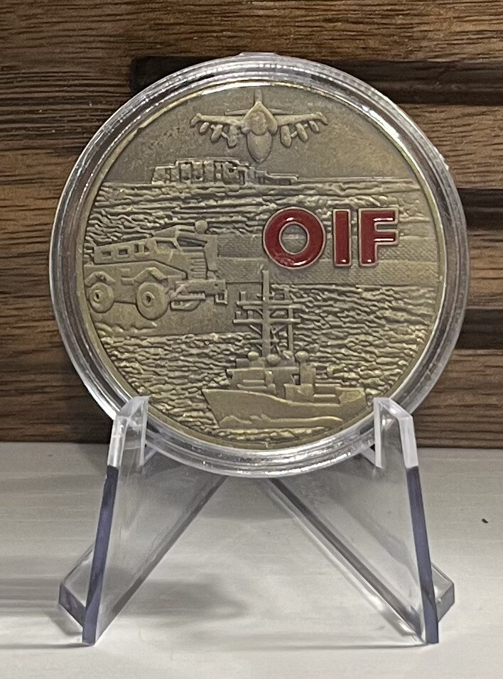 Operation Iraq Freedom Combat Veteran OIF Coin | eBay
