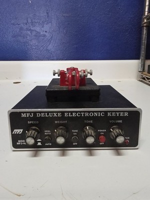 MFJ Deluxe Electronic Keyer Model MFJ-407C Ham-Key Included No Power ...