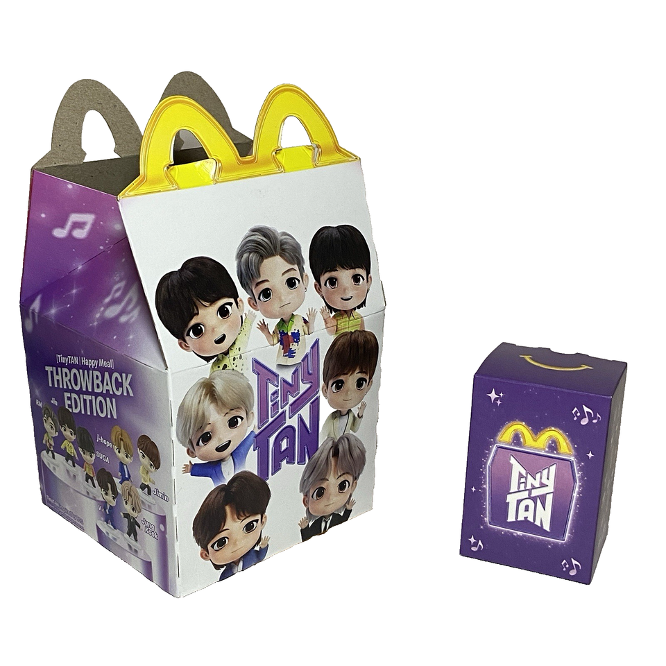 McDonalds BTS Boxes ONLY Empty Containers TinyTan K-POP Band Happy Meal ...