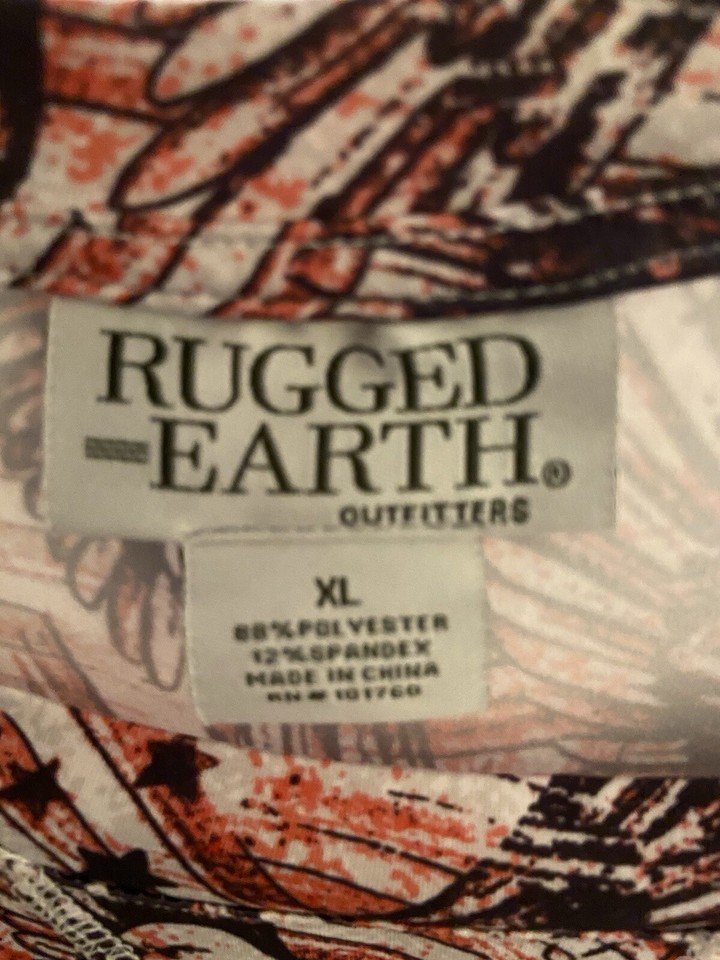 Rugged Earth Outfitters Men’s Long Sleeve Patriotic Shirt with Eagles ...