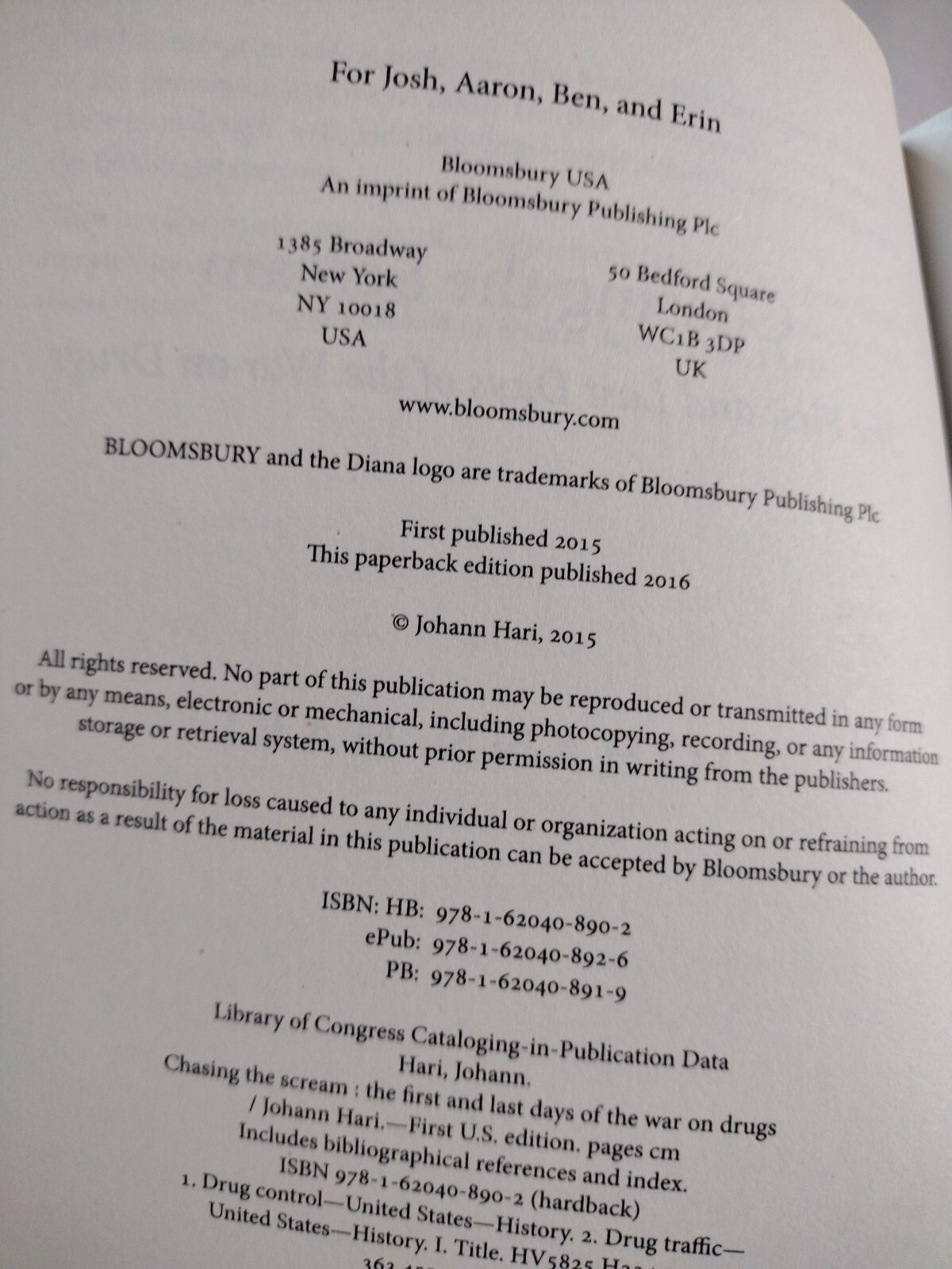 Chasing the Scream : The First and Last Days of the War on Drugs by ...