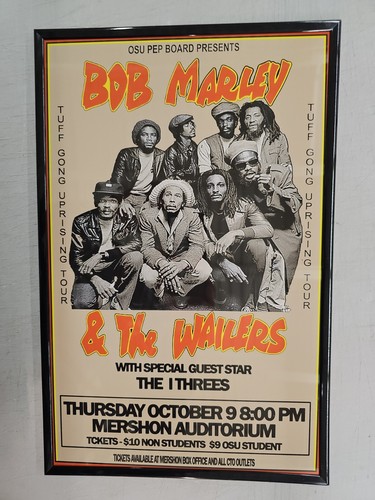 Bob Marley & The Wailers 1980 Columbus Concert Poster 11 X 17 Framed | eBay