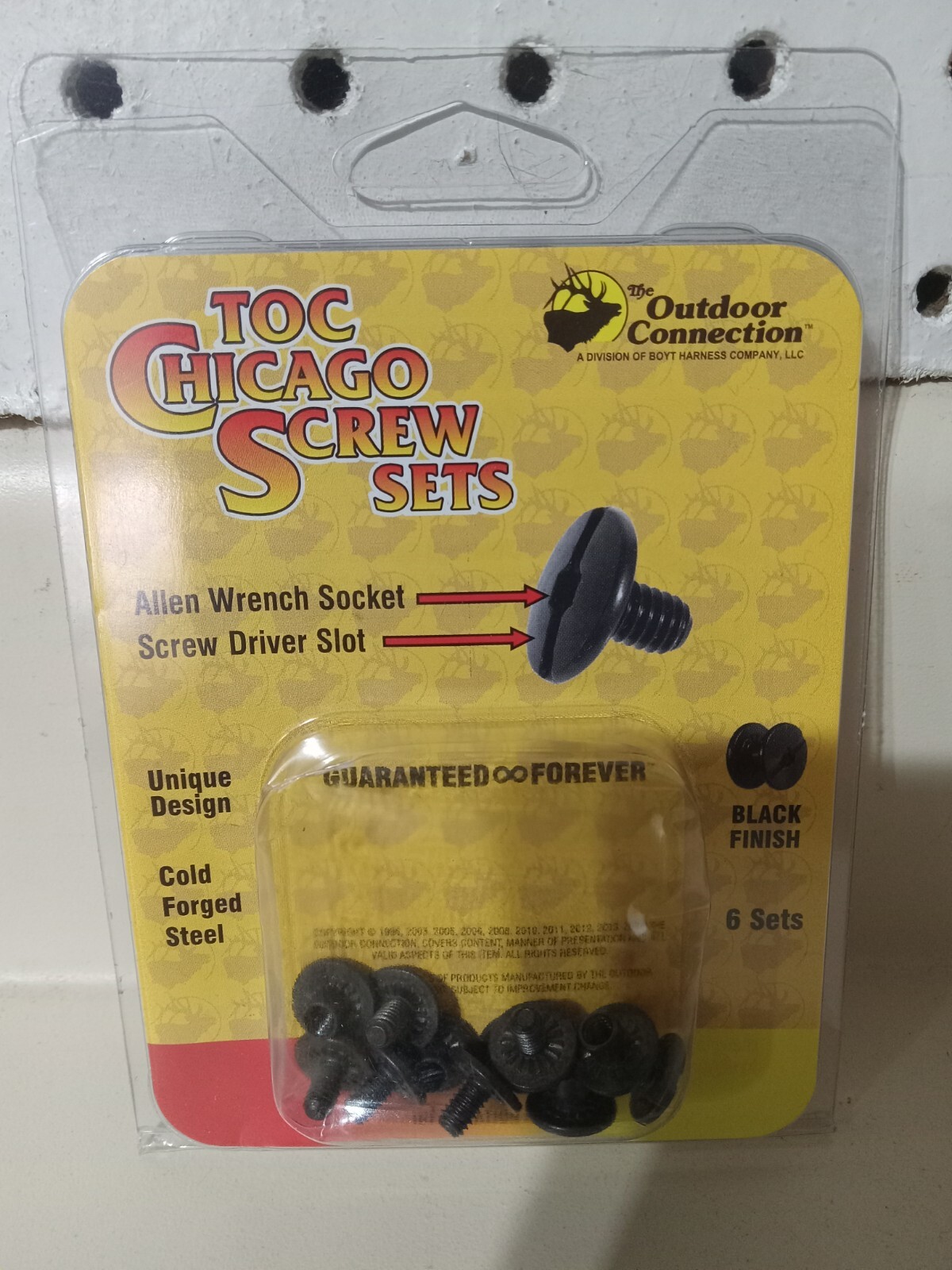The Outdoor Connection Toc Chicago Screw Sets 6 Sets Black Finish ...